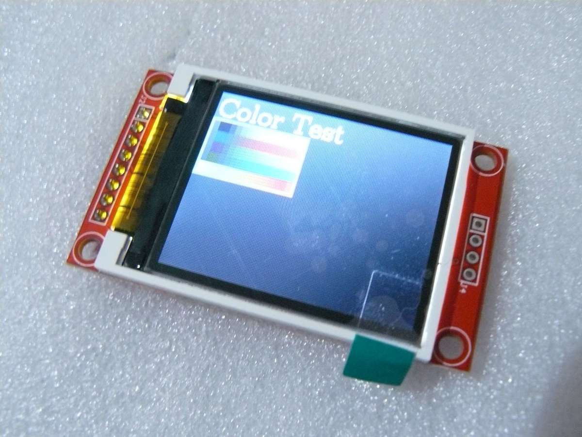 128x160 Pixel SPI Colour LCD ST7735 Arduino Libraries Available