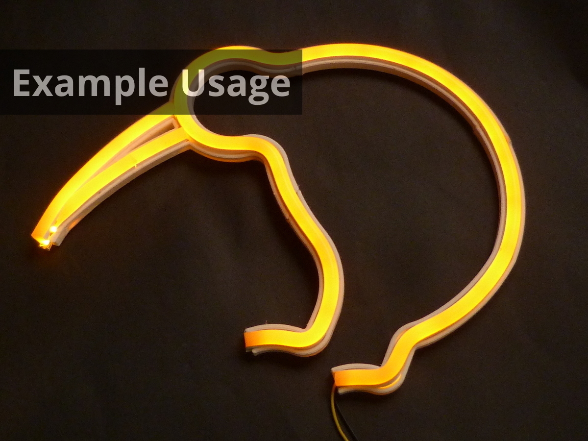 LED Neon Sign Strip New Type 6mm 12v LED Strip for DIY LED Sign - Per ...