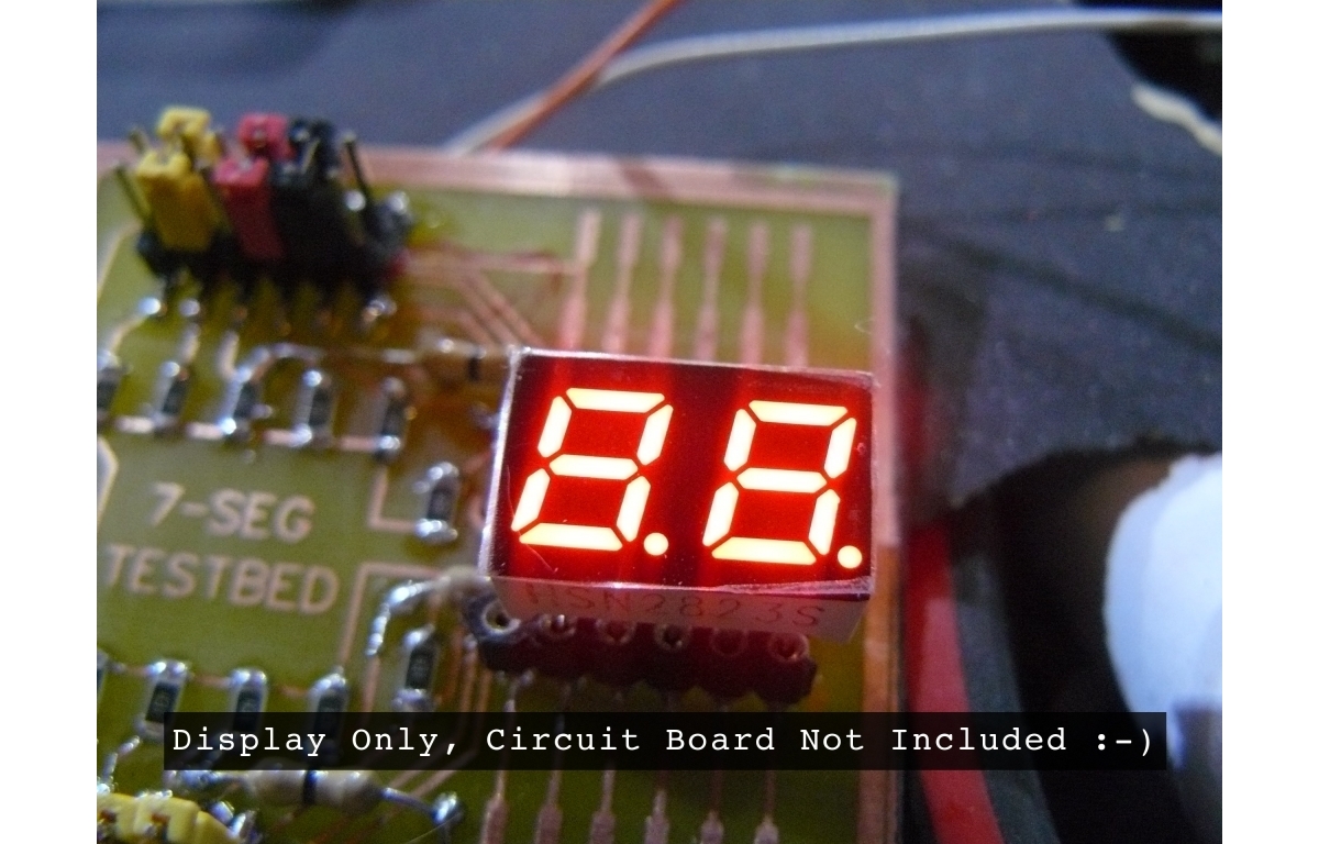 Miniature 2 Digit 7 Segment Display with Decimals - Buy 7 Segment ...