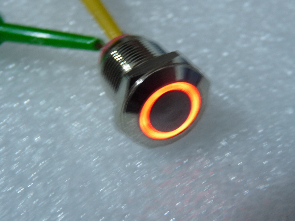 Small Led Flush Metal Push Button, 12mm Hole, Various Styles Available ...