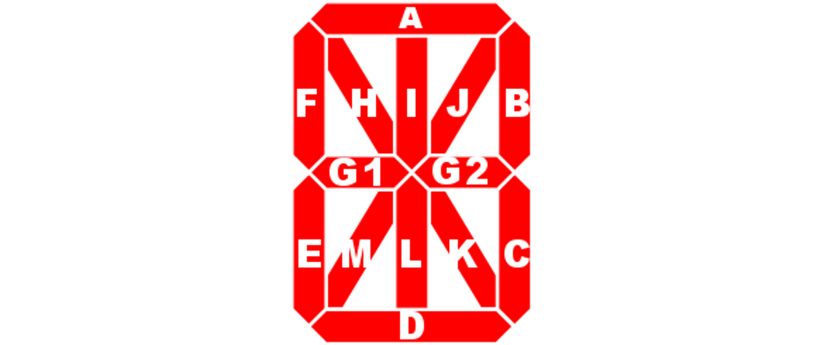 2 Digit 14 Segment Display with Decimals - Buy 14 Segment - Gogo ...