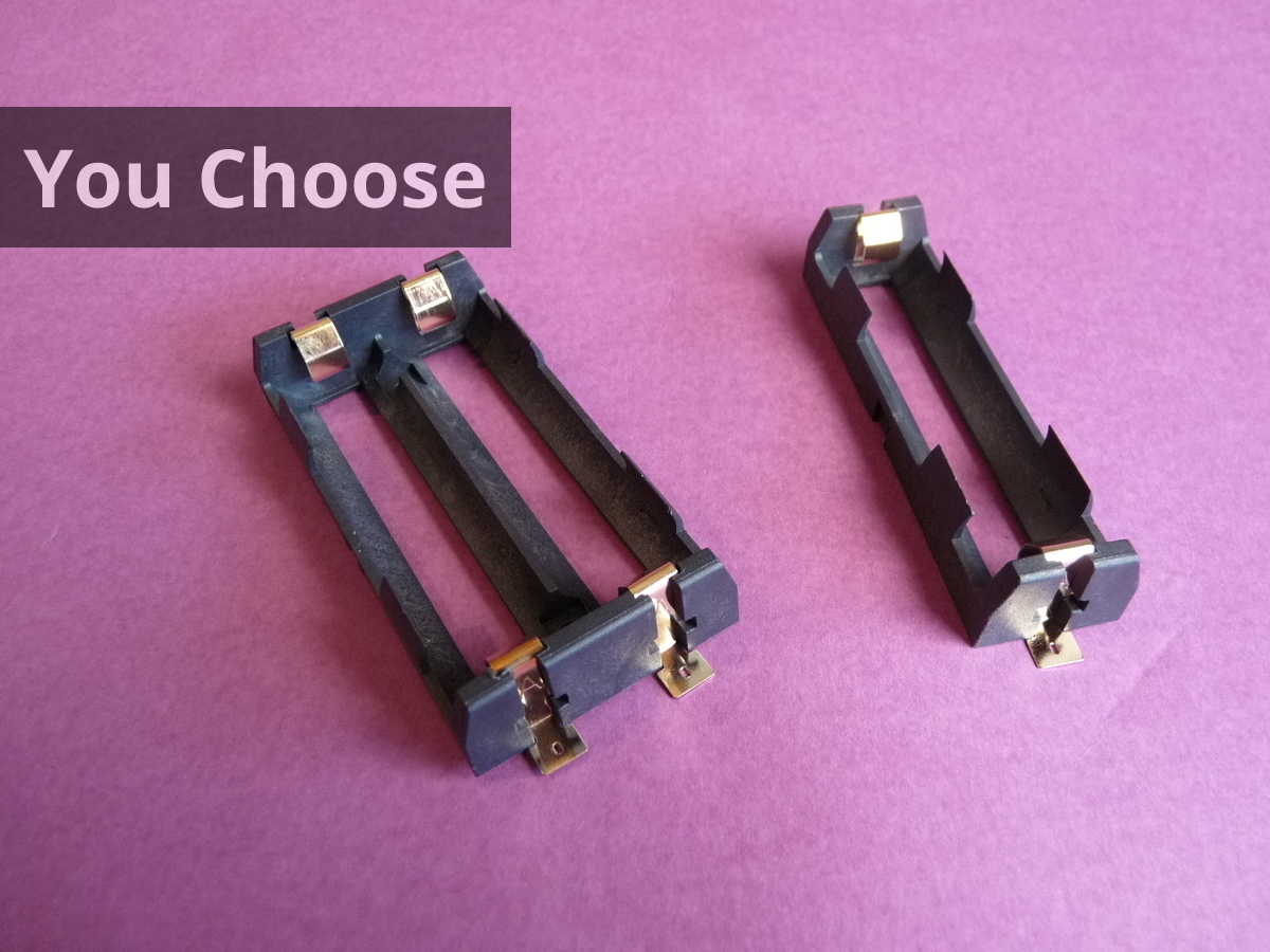18650 Battery Cell Surface Mount PCB Mount Cell Holder - You Choose ...