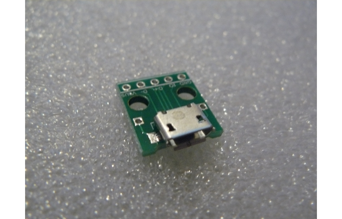 USB Micro-B Presoldered on a Breakout Board - Buy Breakouts - Gogo ...