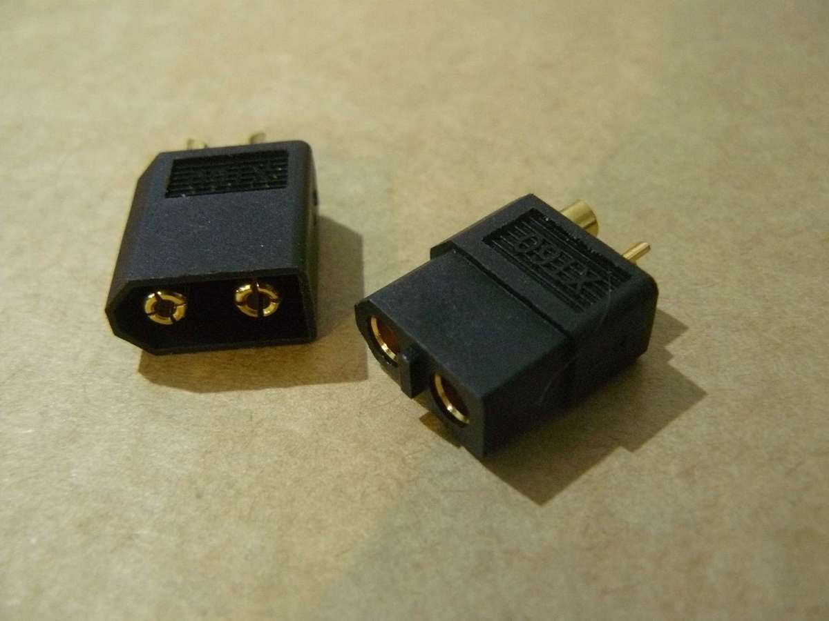 XT60 Connector Pair XT60H - 60 Amps - Buy Wire To Wire - Gogo:Tronics ...
