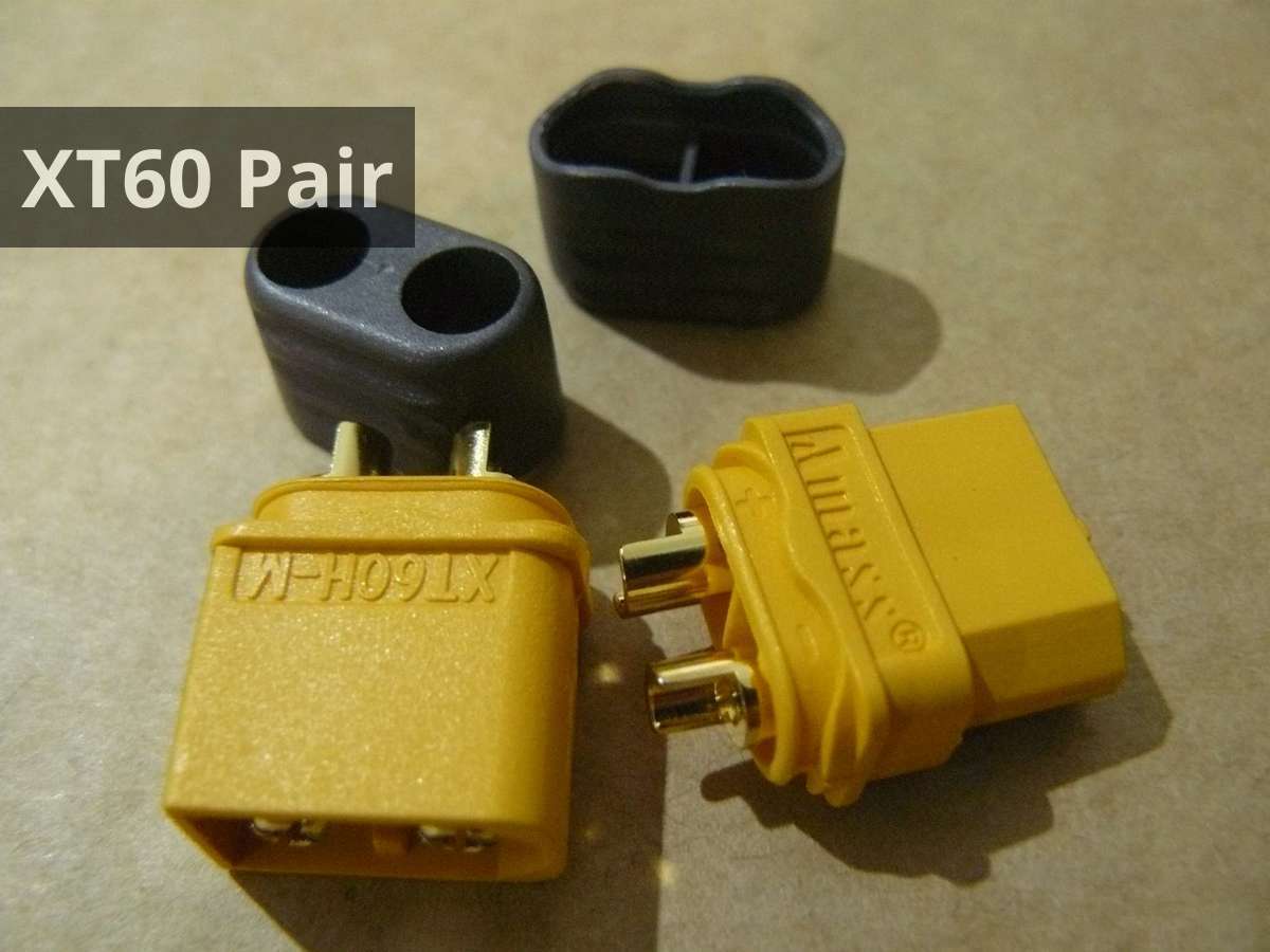 XT60 Connector Pair XT60H - 60 Amps - Buy Wire To Wire - Gogo:Tronics ...