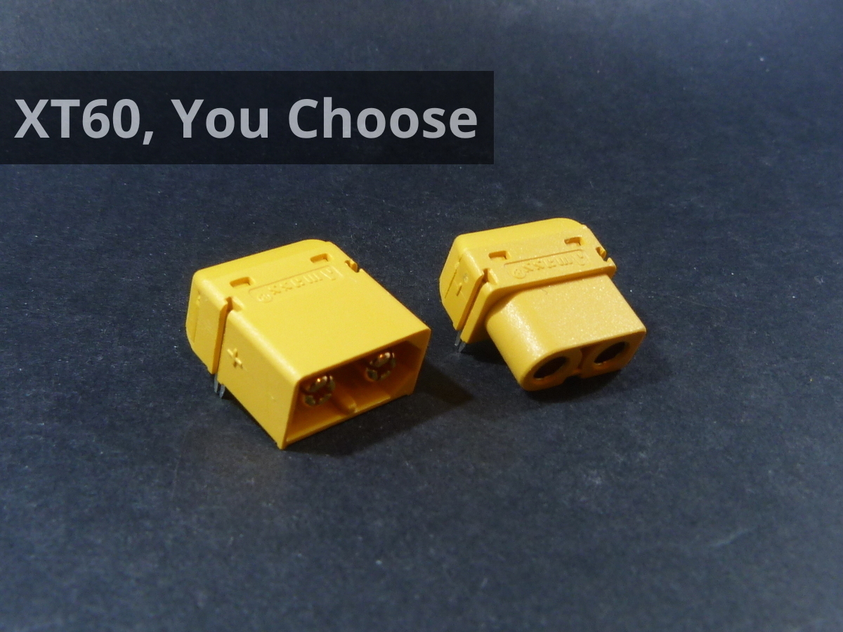 XT60 Horizontal PCB Mount - You Choose Plug/Socket - XT60PW - Buy Wire ...
