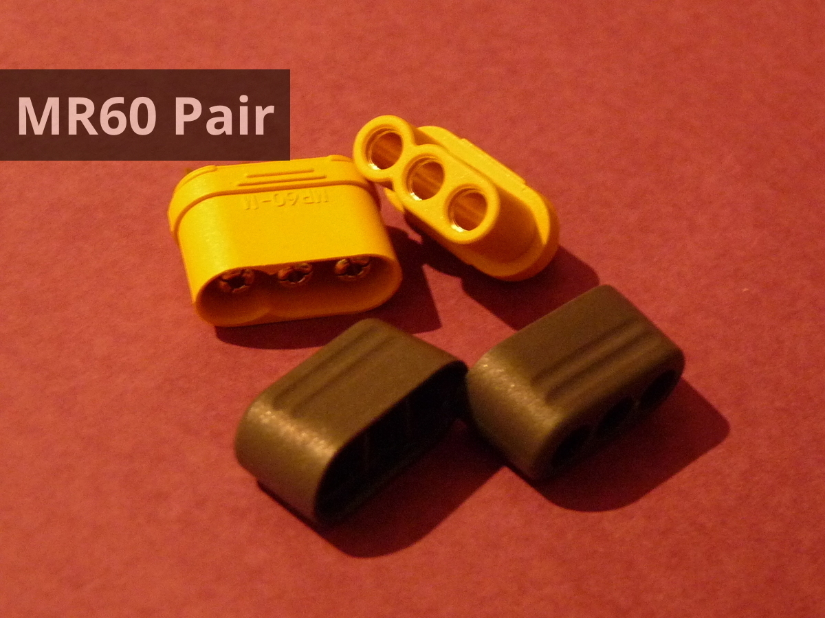 MR60 Connector Pair - 60 Amps - Buy BLDC - Gogo:Tronics Hobby ...