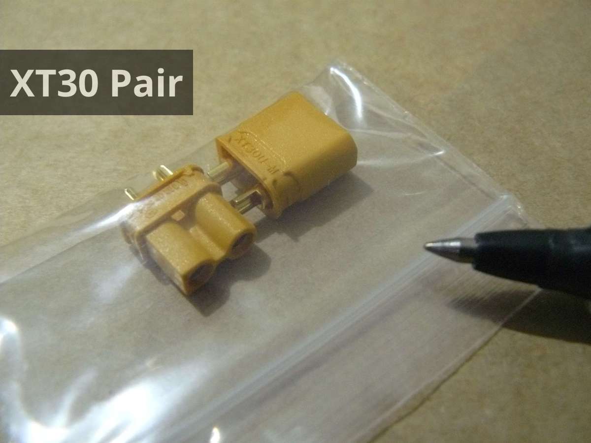 XT30 Connector Pair - 30 Amps - Buy Wire To Wire - Gogo:Tronics Hobby ...