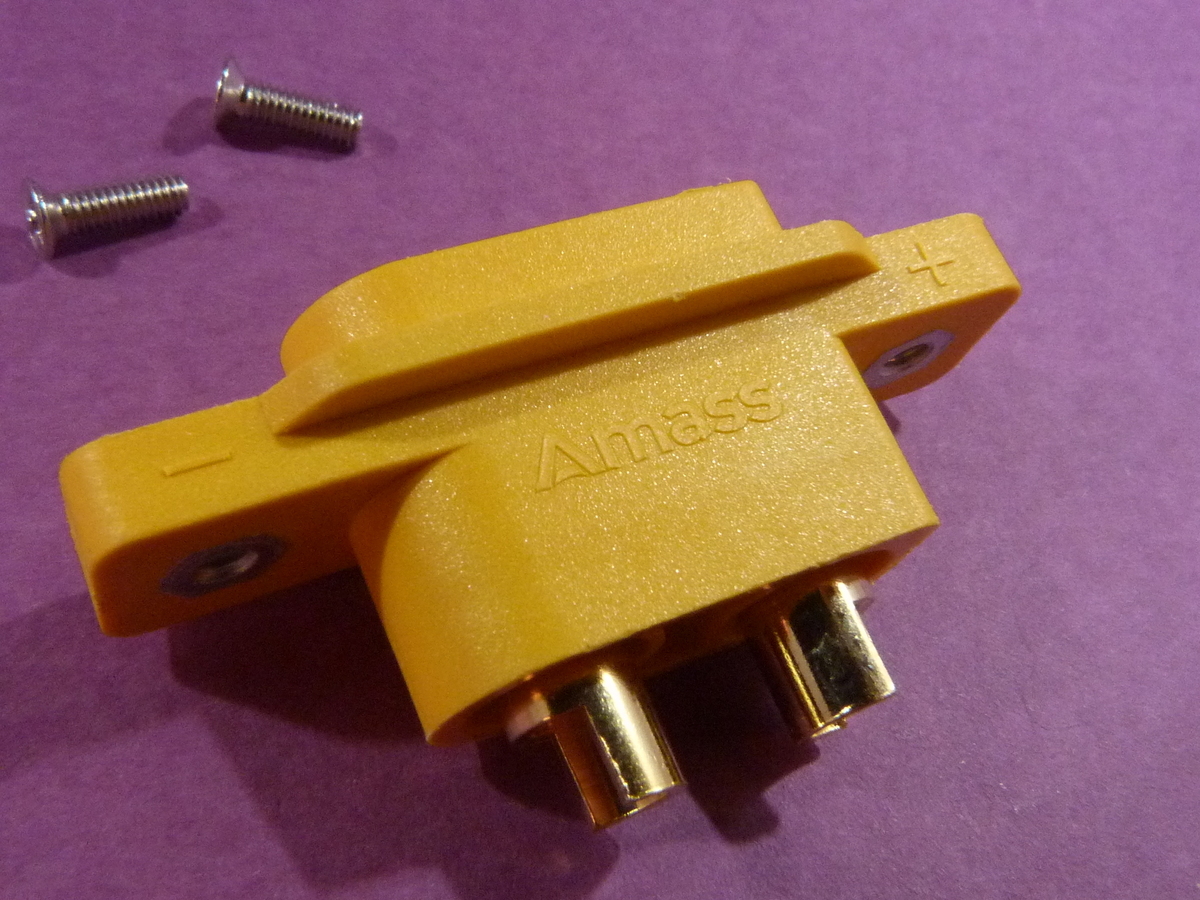 XT90 Socket Panel Mount XT90NE-M - Buy Wire To Wire - Gogo:Tronics ...