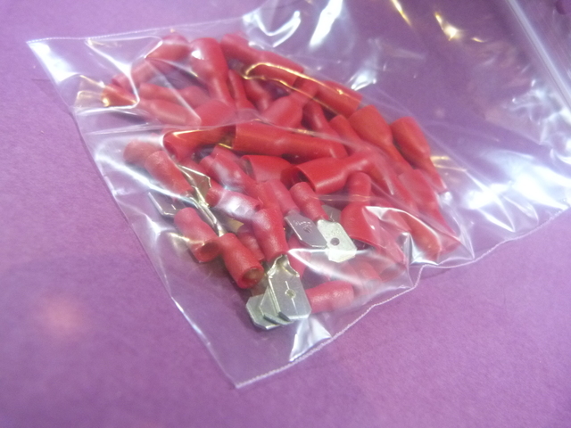 25 Pairs of Red Spade Crimp Connectors (shrouded) - Buy Online From ...