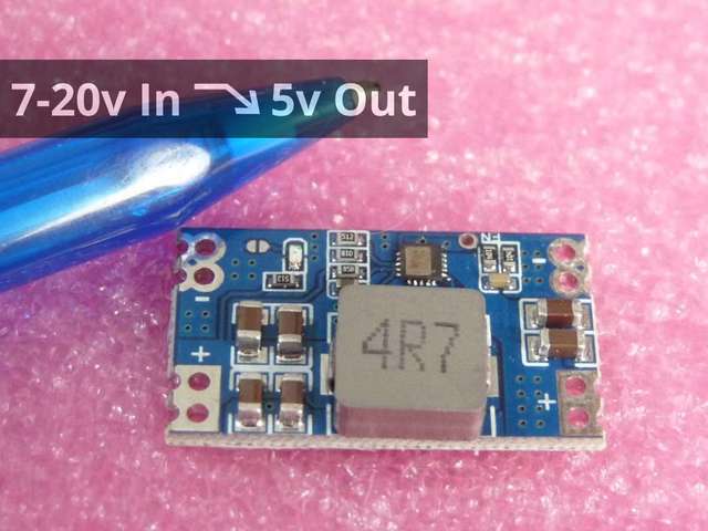 Fixed Output Step Down Converter, Out 5v up to 5A Continuous, In 7-20v ...