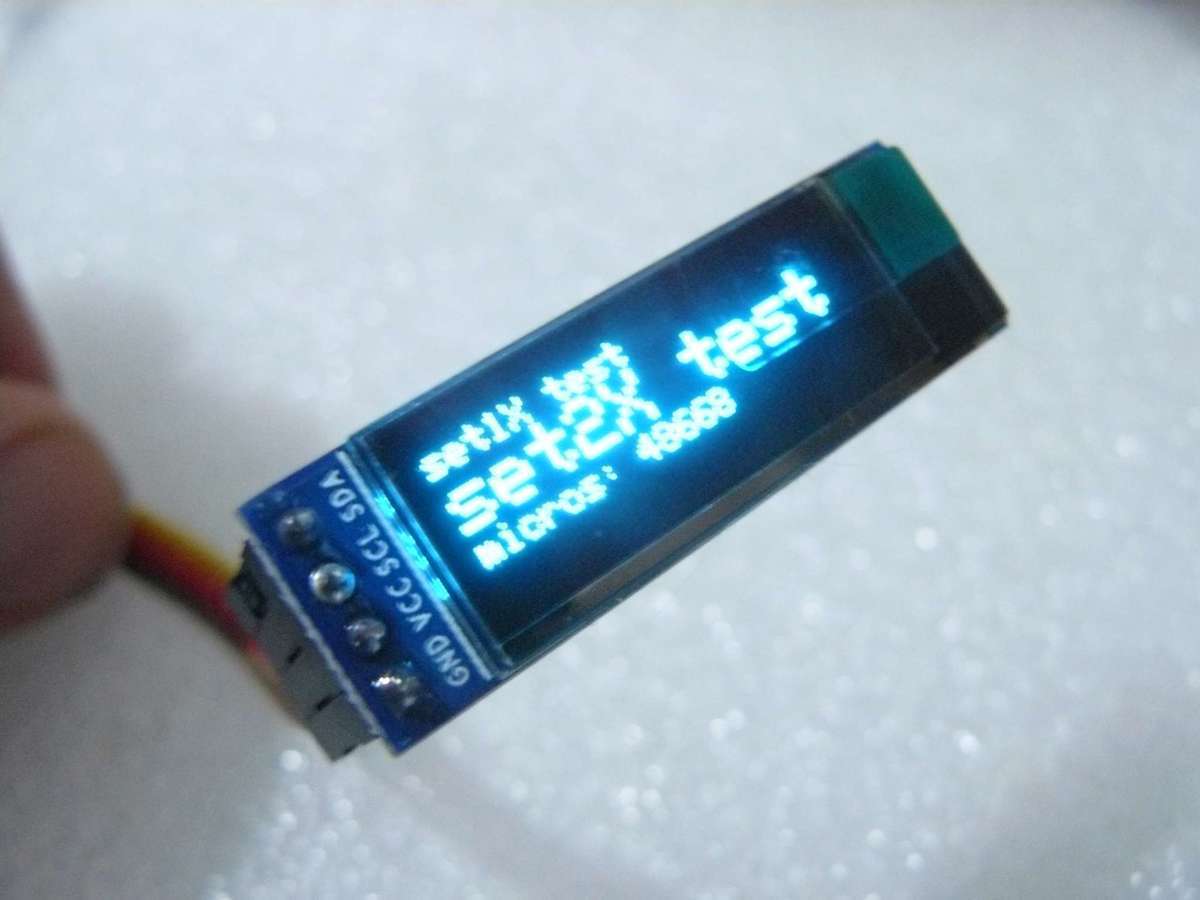 Miniature 128x32 Pixel I2c OLED - SSD1306, Arduino Libraries Available ...