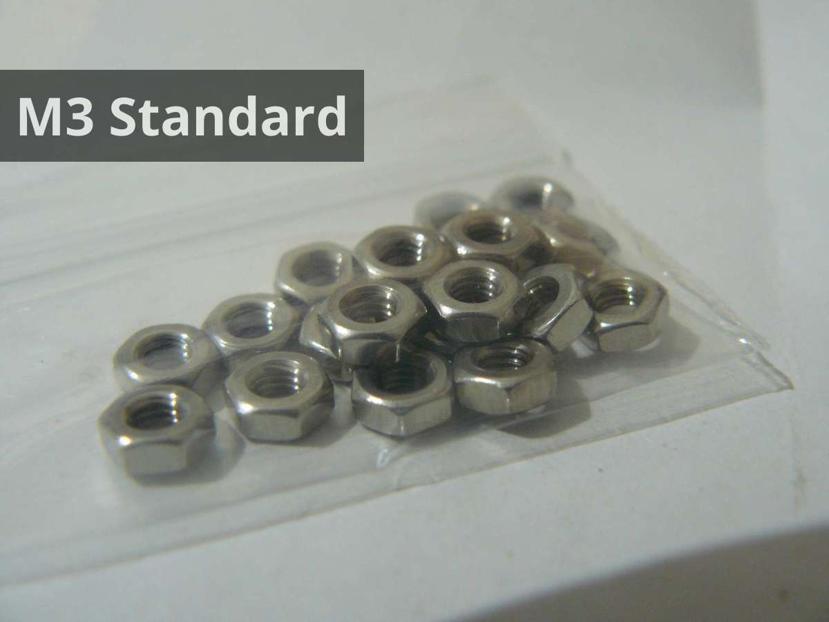 M3 Nuts 20pcs - You Choose Type - Buy Metric Nuts - Gogo:Tronics Hobby ...