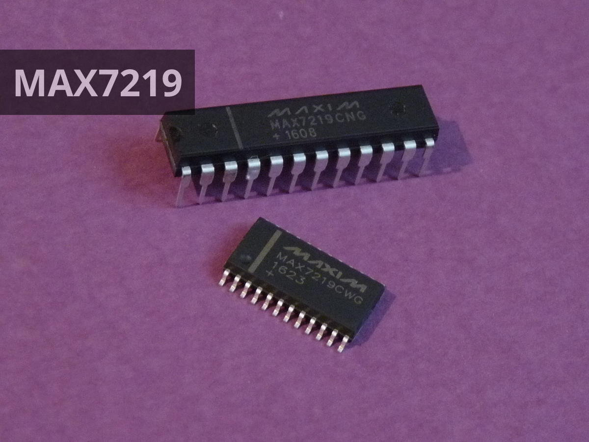 Max7219 (Maxim 7219) LED Matrix / Segment Driver - Buy Segment Displays ...