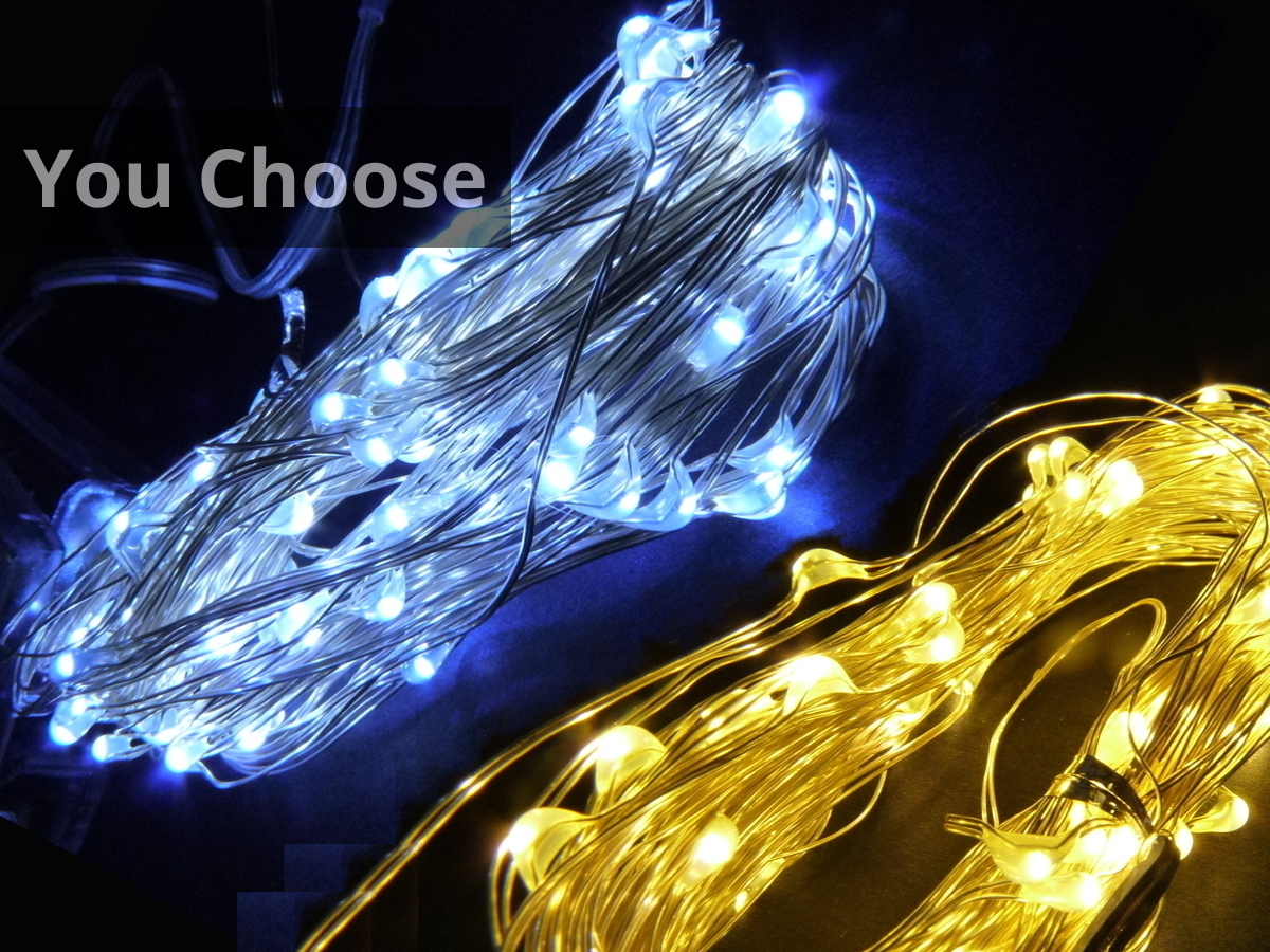 LED String Lights - Cool or Warm White - 5 Meters - Maker Friendly ...
