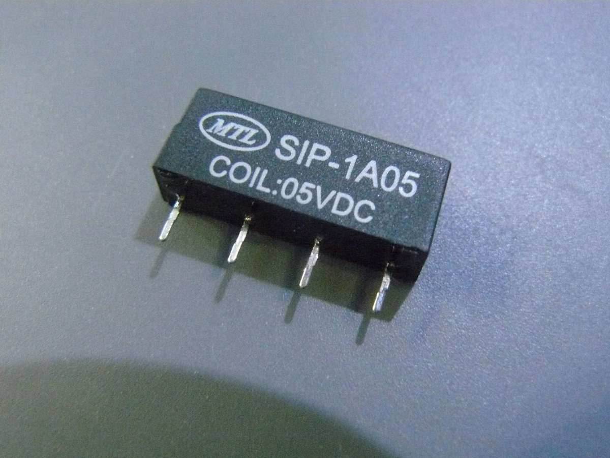 Reed Relay, 5v Coil, 1A Max, SIP-1A05 - Buy Relays - Gogo:Tronics Hobby ...