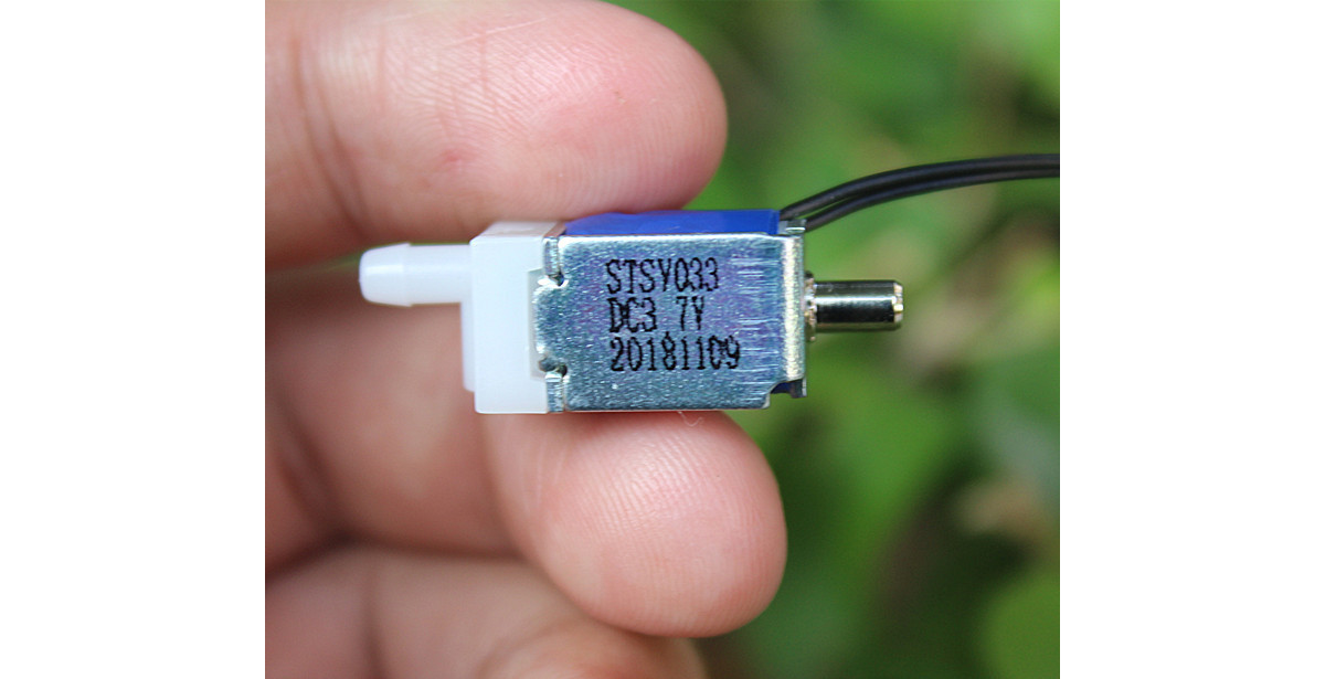 Mini Solenoid Air Valve, 3.7 Volts, Normally Open With Bypass Vent ...