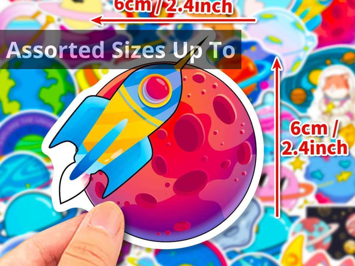 50 Stickers - Illustrated Planets - Buy Stickers - Gogo:Tronics Hobby ...