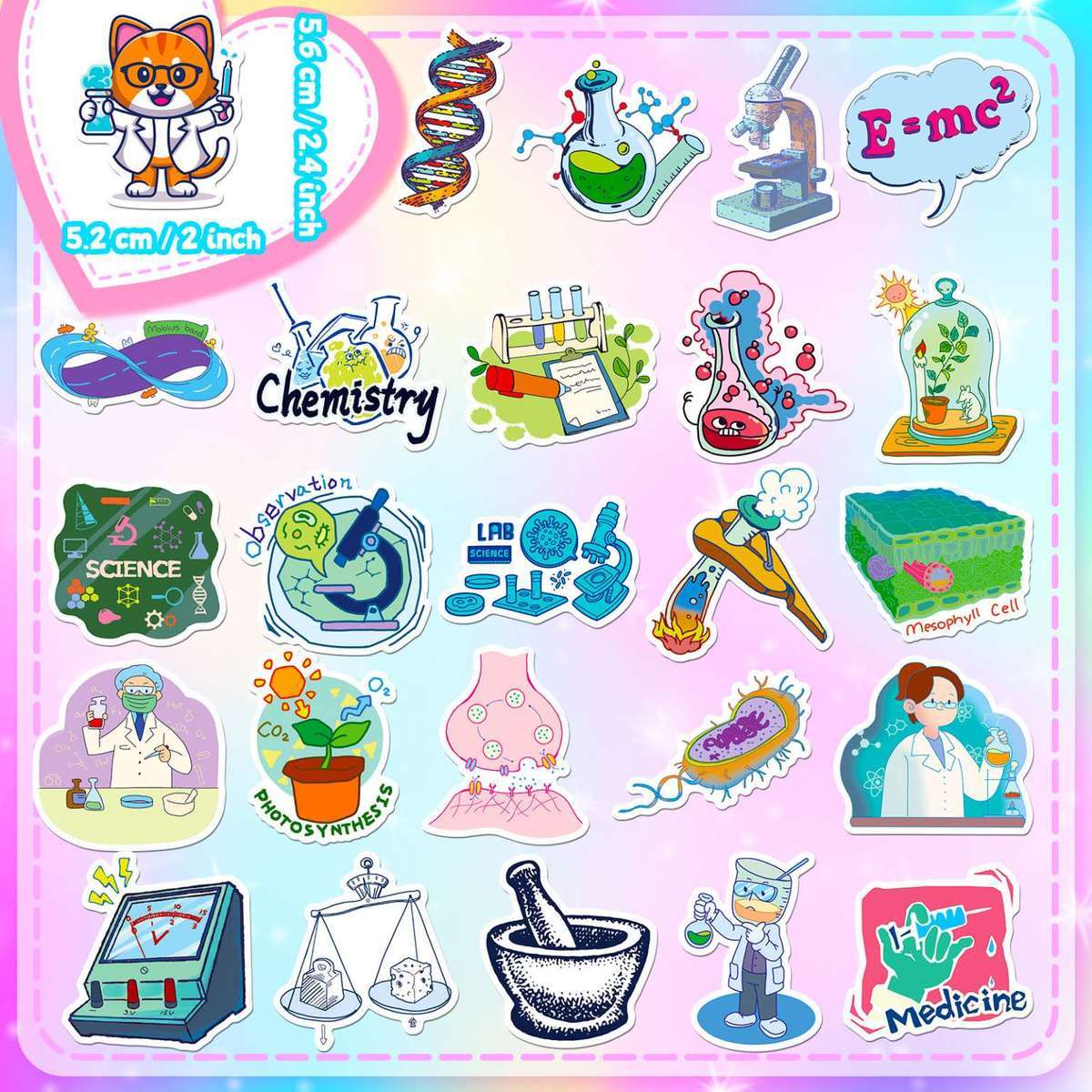 50 Stickers - Science - Buy Stickers - Gogo:Tronics Hobby Electronics ...