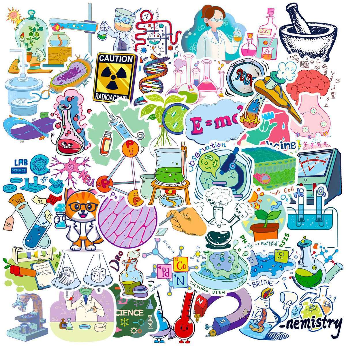 50 Stickers - Science - Buy Stickers - Gogo:Tronics Hobby Electronics ...