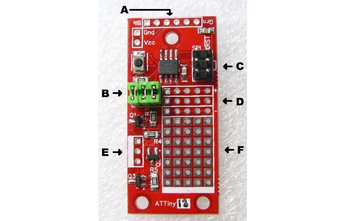 ATtiny13 Prototyping Board - Arduino Ready - Buy Dev Boards - Gogo ...