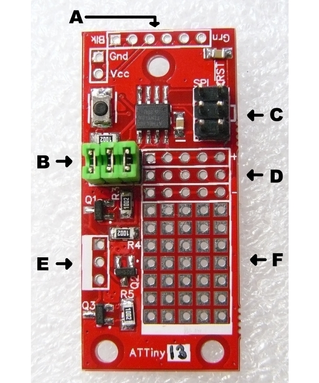 ATtiny13 Prototyping Board - Arduino Ready - Buy Online From ...