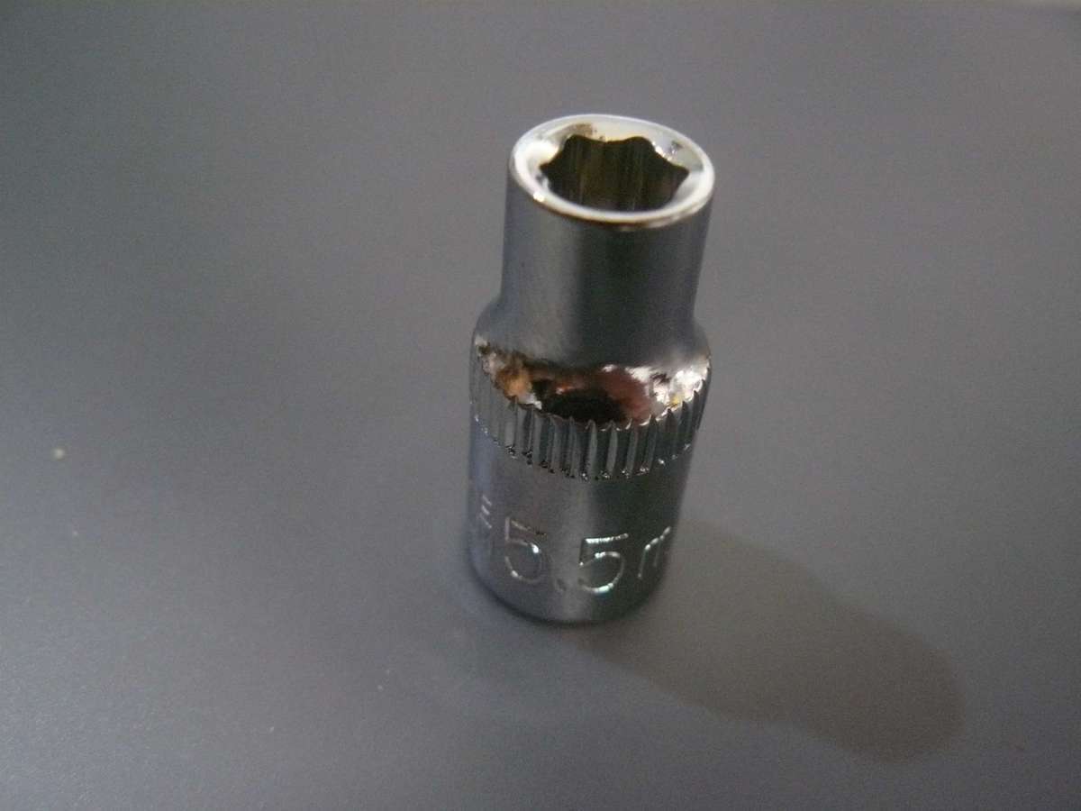 5.5mm Socket 1/4" Hex 6 Point suits M3 nut/bolt - Buy Sockets, Spanners ...