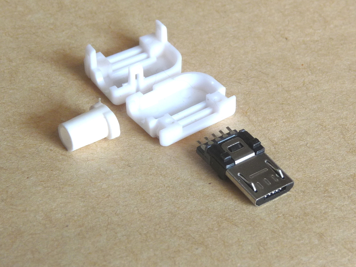 USB Micro-B Male Plug Solderable Right Angle - Buy USB - Gogo:Tronics ...