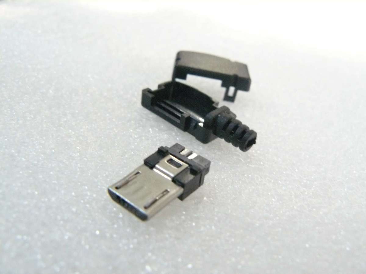 USB Micro-B Male Plug Solderable Right Angle - Buy USB - Gogo:Tronics ...
